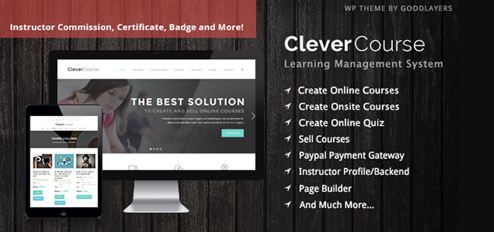 Clever Course Learning Management System Wordpress Theme